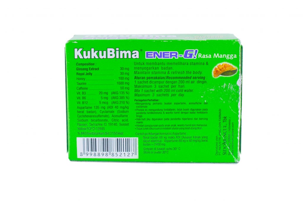 Sido Muncul Kuku Bima Ener-G! Rasa Mangga 6 sachets x 4 g – Al Nusra SG
